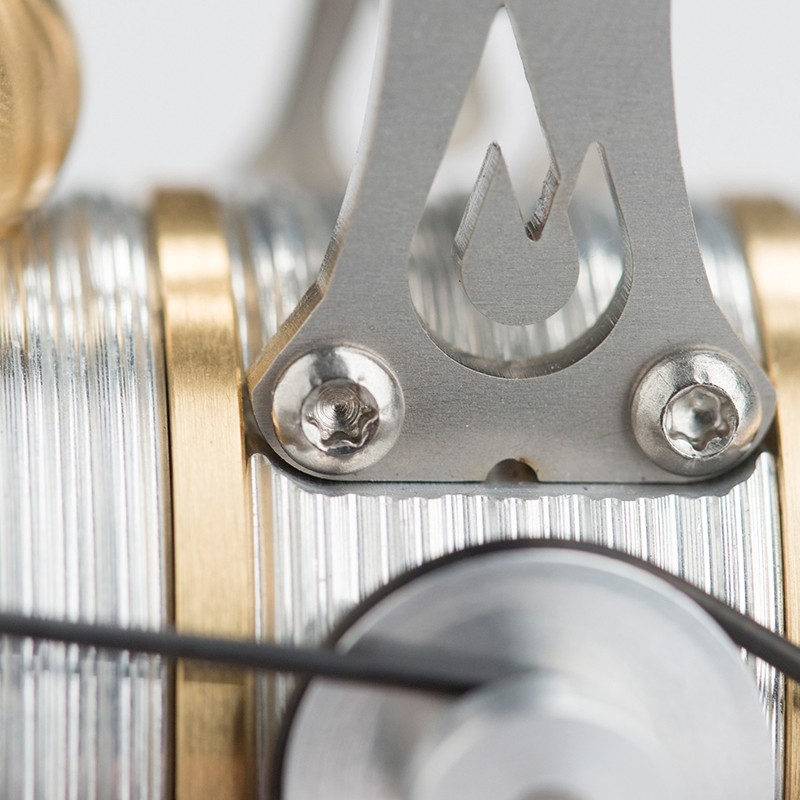 Stirling Engine HB5 - Power Plant + ROLL-1 Steampunk marble machine