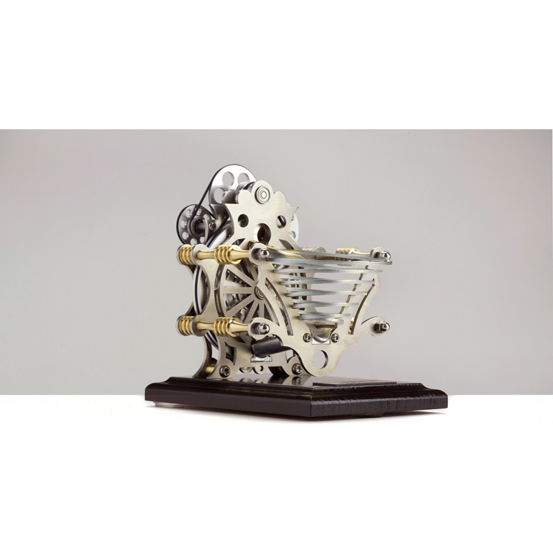 Stirling Engine HB11 - Little Pump + ROLL-1 Steampunk marble machine